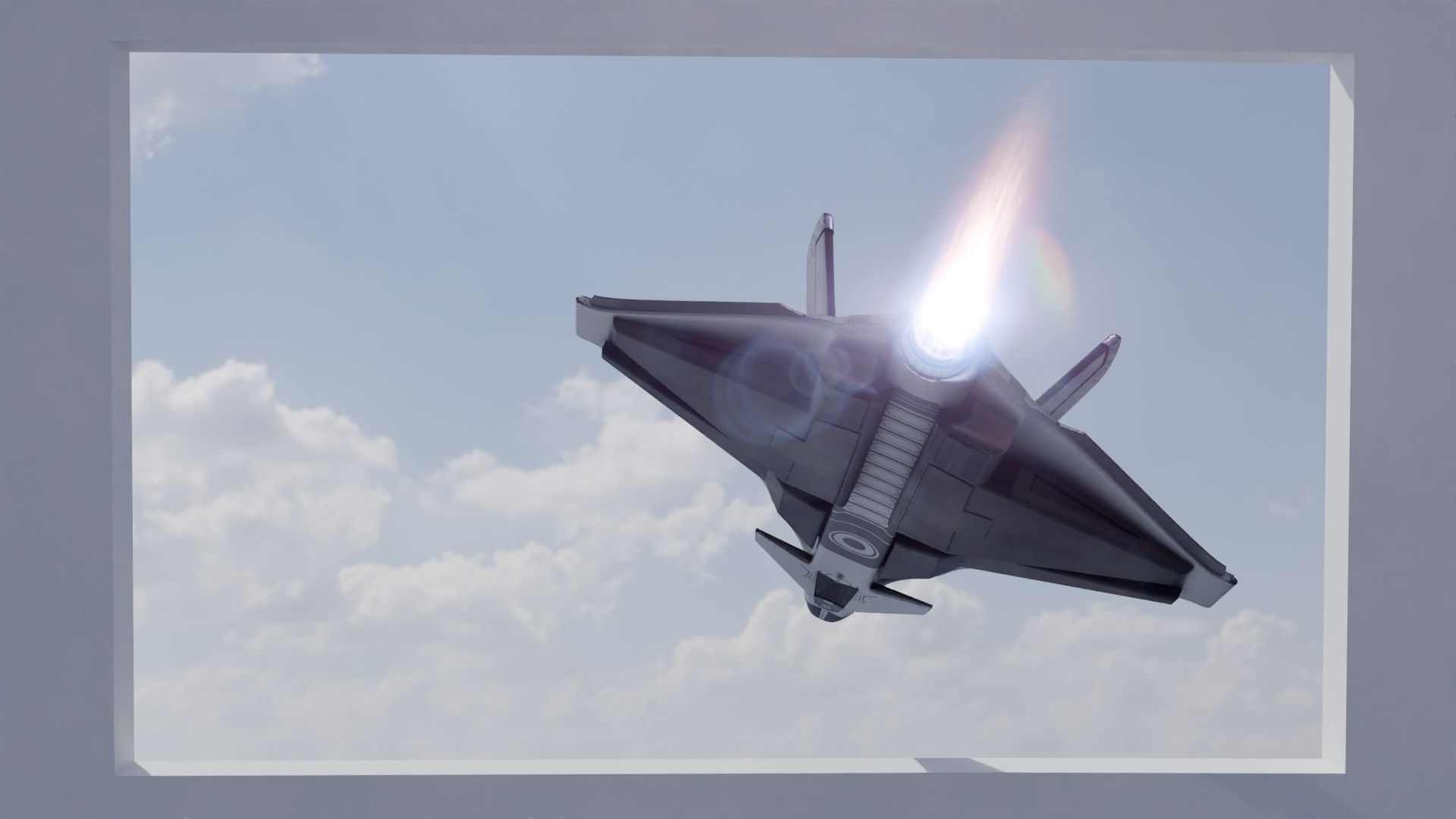 Anamorphic Illusion Animation Fighter Jet - Immersive Studio